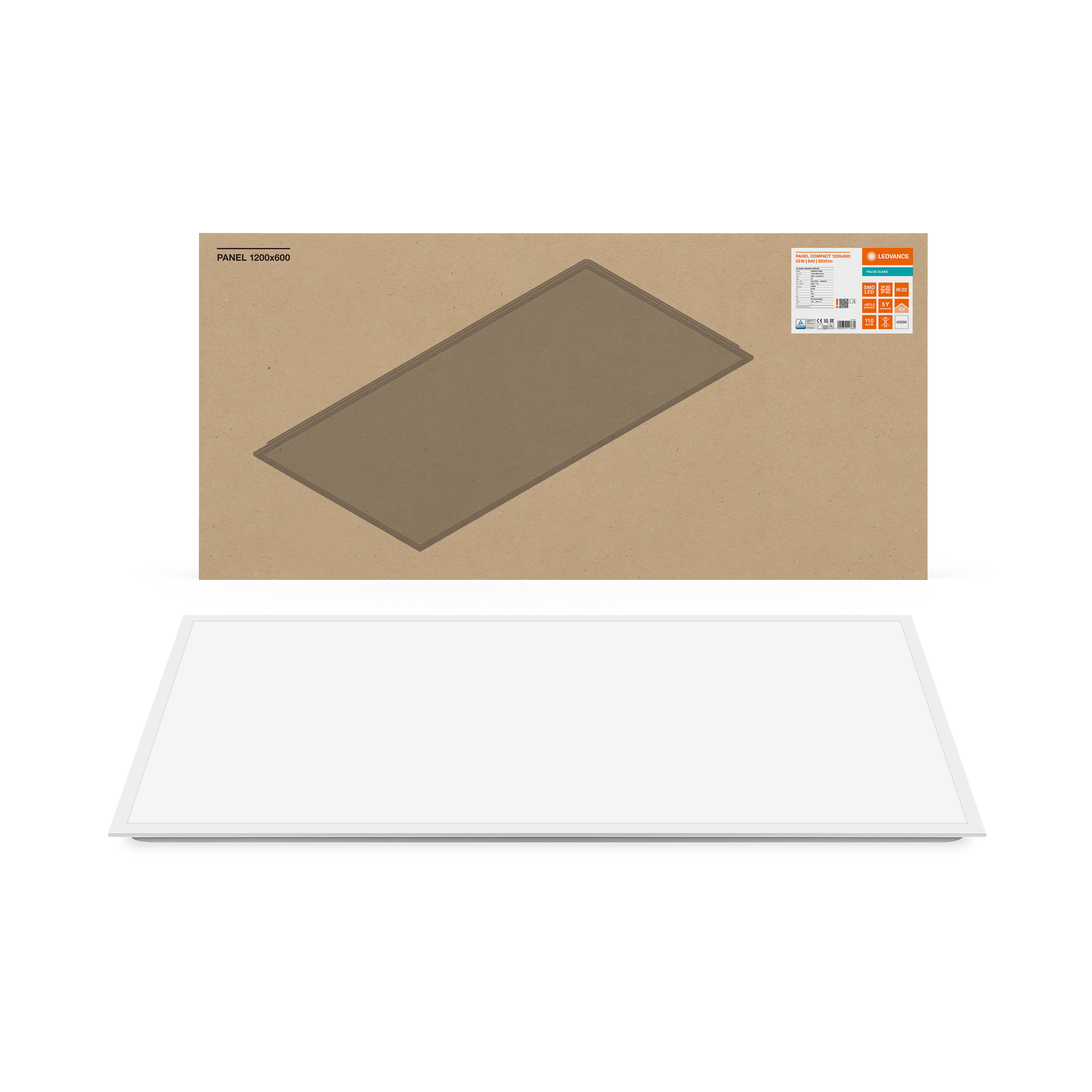 PL COMP 1200X600 V 53W 840 | PANEL COMPACT 1200 X 600 | LEDVANCE